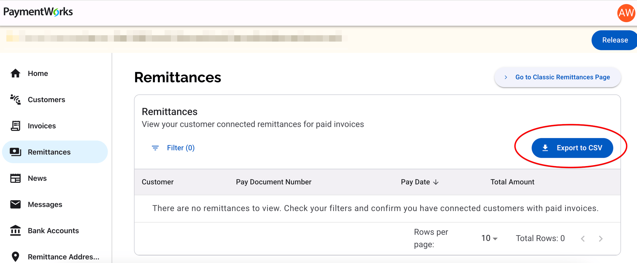 Viewing Payment Remittances in PaymentWorks