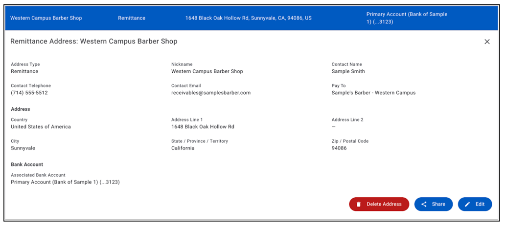 How to Update or Share Remittance and Corporate Addresses