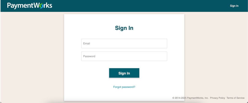 How to Log Into PaymentWorks (Payee/Vendor)
