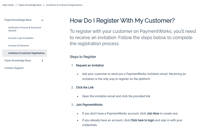 How to Use the PaymentWorks Knowledge Base